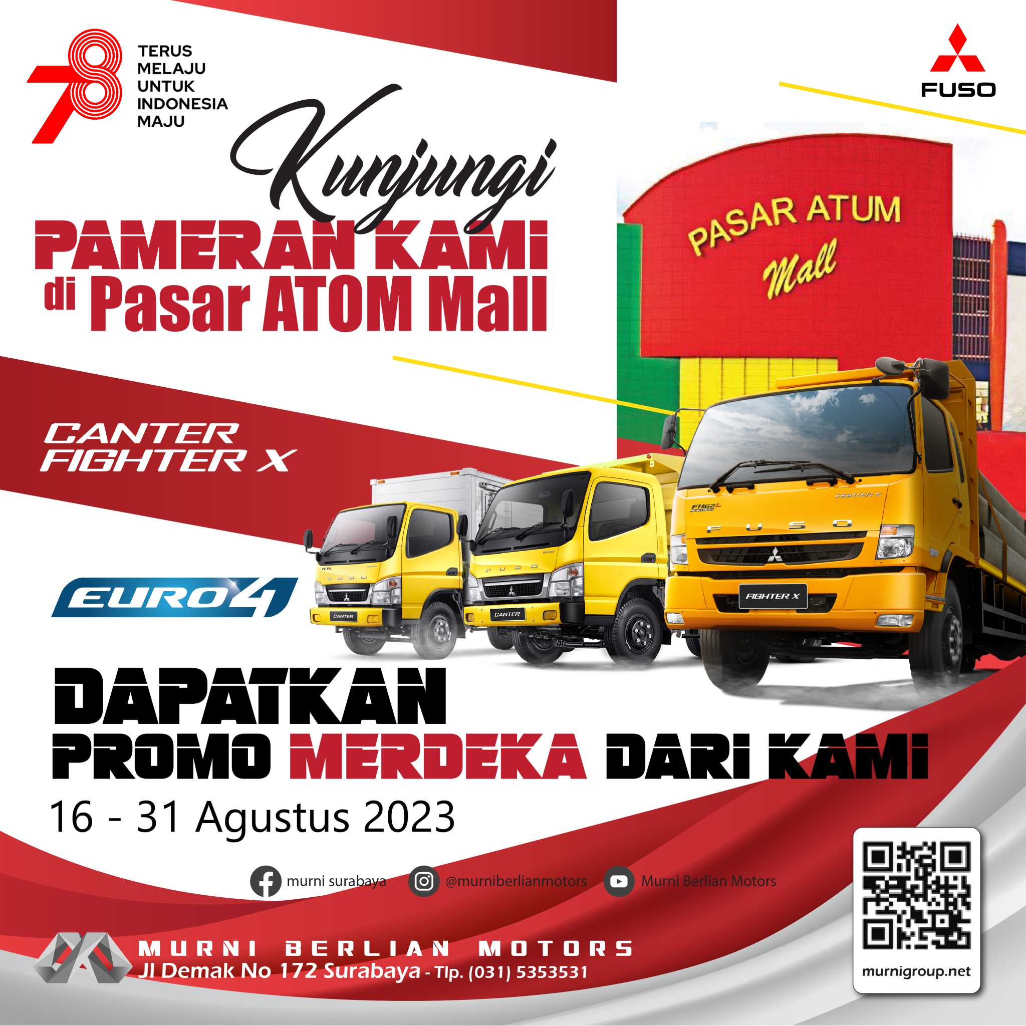 Kami Pameran di Pasar Atom Mall Surabaya - PT MURNI BERLIAN MOTORS