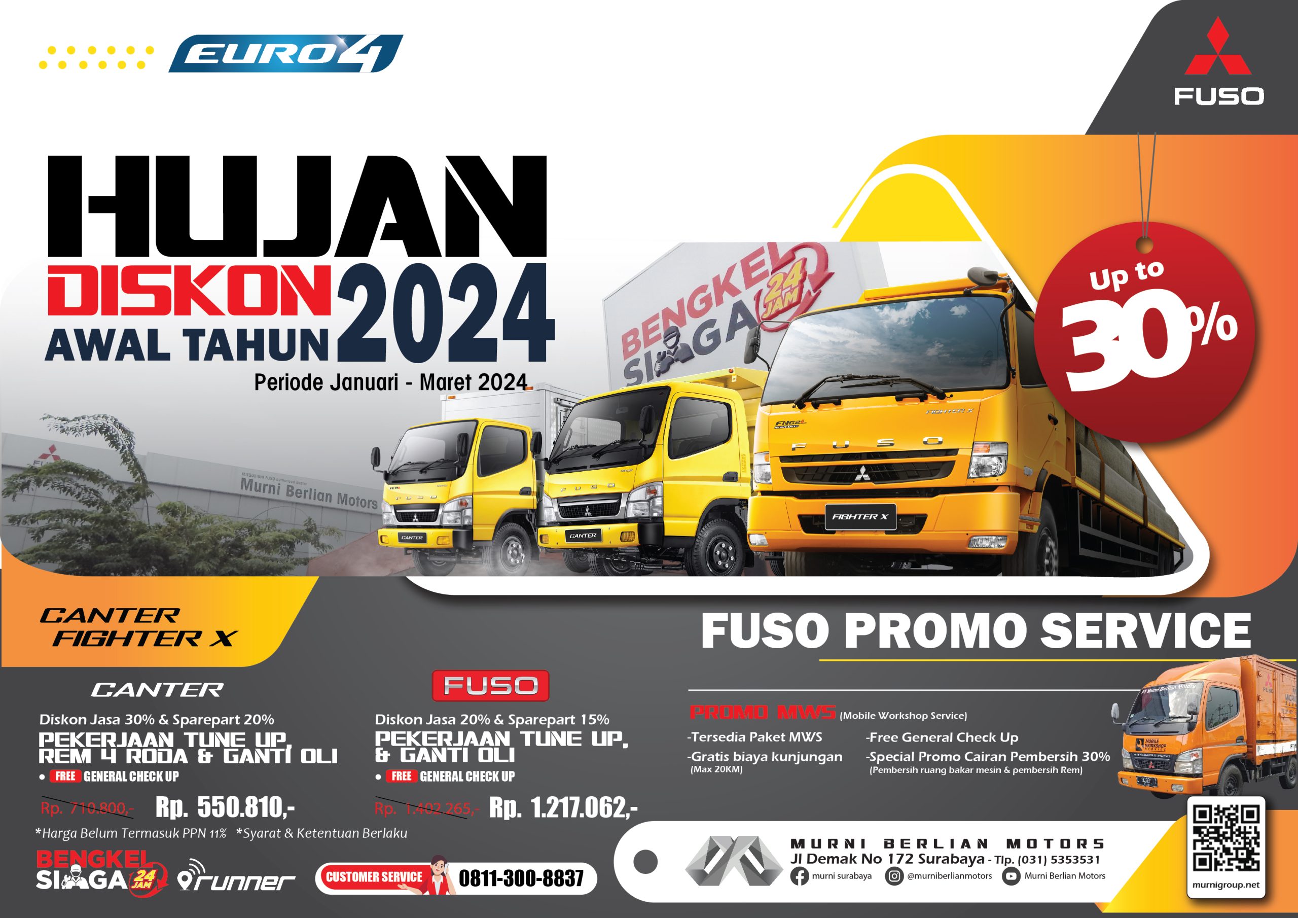 Hujan Diskon Awal Tahun 2024 - PT MURNI BERLIAN MOTORS